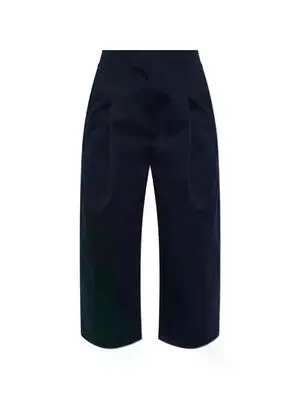 Studio Nicholson Dordoni Pleated Cotton Trousers - Blue