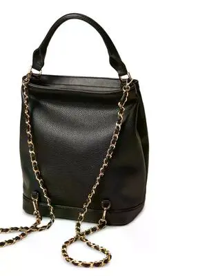TWINSET Convertible Chain Strap Bucket Bag