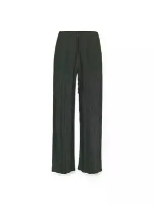B.B. WALACE Crewdson Ribbed-knit Track Pants - Green