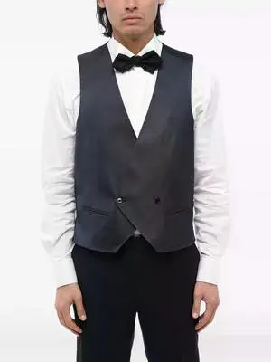 Corneliani Double-breasted Waistcoat - Blue