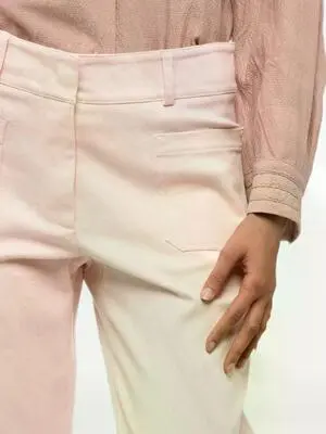 QL2 QUELLEDUE Wide-leg Trousers With Patch Pockets