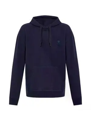 MARANT Logo-embroidered Hoodie - Blue