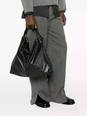 GHERARDINI Amazzonia Monogram Shoulder Bag - Black