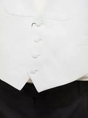 Corneliani Mantua Cotton Waistcoat - White