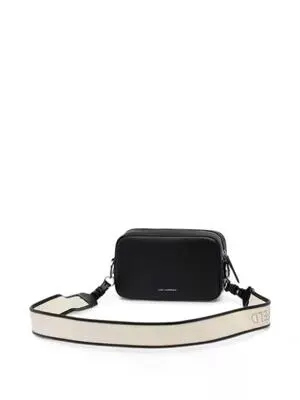 Karl Lagerfeld Logo-stud Shoulder Bag - Black