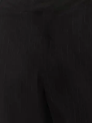 MAUVAIS Savile Pinstripe-pattern Side-adjuster Trousers - Black