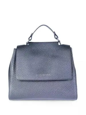 Orciani Sveva Soft Grained Leather Tote Bag - Blue