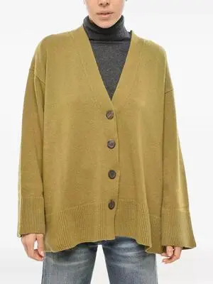 Malo Button-up Cardigan - Green