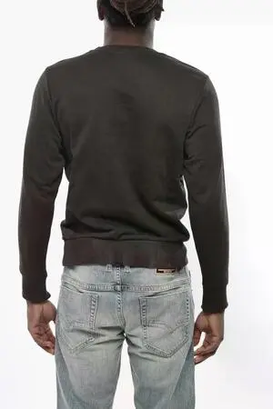 DIESEL® S-girk-cuty Logo-print Panelled Sweatshirt