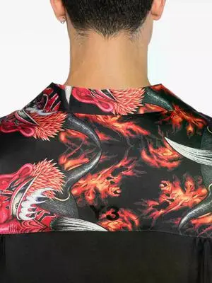 Y3 Graphic-print Button-down Shirt