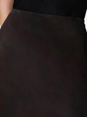 ROTATE BY BIRGER CHRISTENSEN Suede Mini Skirt - Brown