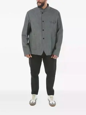 IXOS Negramaro Single-breasted Korean-collar Jacket