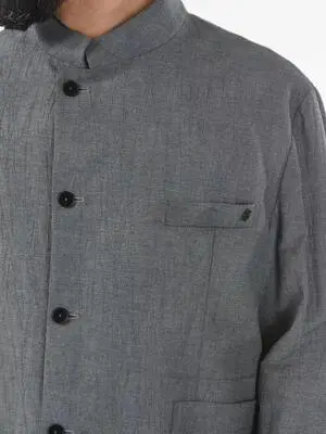 IXOS Negramaro Single-breasted Korean-collar Jacket