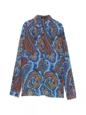 Etro Paisley-print Shirt - Blue