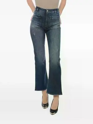 TWO WOMEN TWO MEN Gerbera Patch-pocket Jeans - Blue