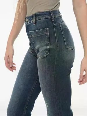 TWO WOMEN TWO MEN Gerbera Patch-pocket Jeans