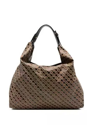 GHERARDINI Monogram Print Shoulder Bag - Brown