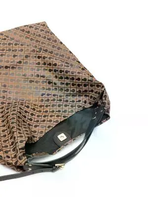 GHERARDINI Monogram Print Shoulder Bag - Brown