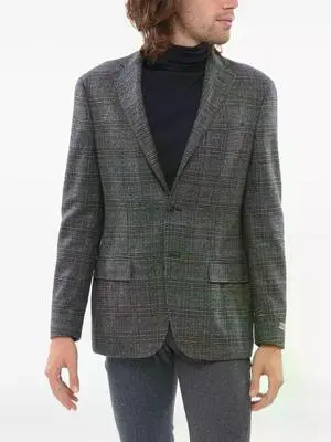 Corneliani Nino Danieli Checked Blazer - Blue