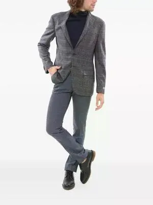 Corneliani Nino Danieli Checked Blazer - Blue