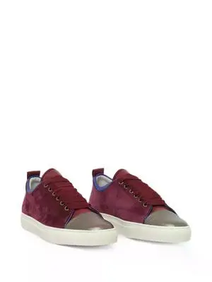 LANVIN Cap-toe Low-top Sneakers - Purple