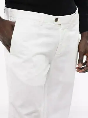 Corneliani Belt Loops Trousers - White