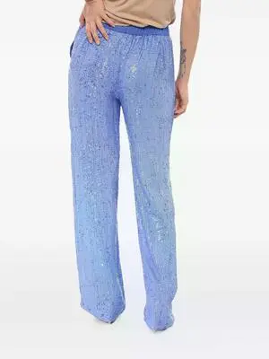 P.a.r.o.s.h Sequin-embellished Drawstring Trousers - Purple