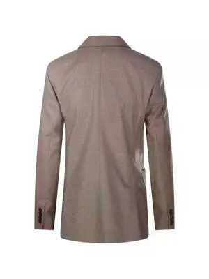 Max Mara Mélange-effect Double-breasted Blazer