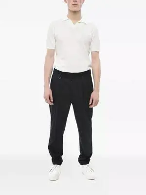 PAOLO PECORA Pleated Belt-loop Trousers
