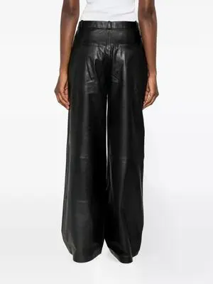 ARMA Wide-leg Leather Trousers