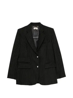 Elisabetta Franchi Pinstripe Notched-lapel Blazer