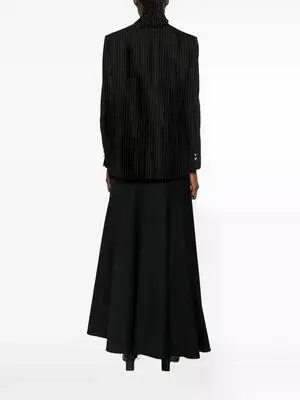 Elisabetta Franchi Pinstripe Notched-lapel Blazer