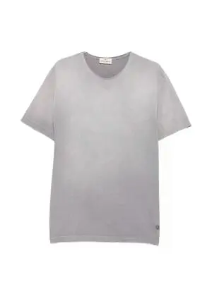 ANTIK DENIM Faded-effect Raw-cut T-shirt - Grey