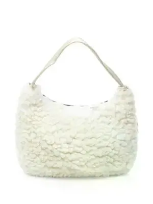 Prada Mini Re-edition 2000 Shearling Shoulder Bag