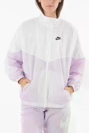 Nike Logo-embroidered Zip-up Jacket - White