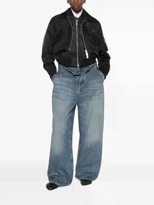Sacai Layered-design Bomber Jacket - Black
