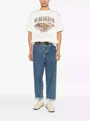 Rhude Graphic-print T-shirt - Neutrals