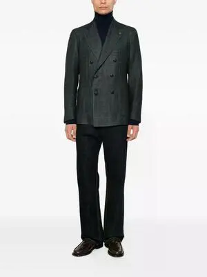 Tagliatore Double-breasted Peak-lapel Blazer