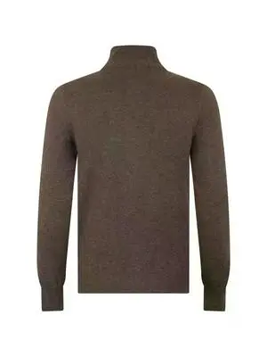 MOORER Arquato High-neck Button-up Sweater