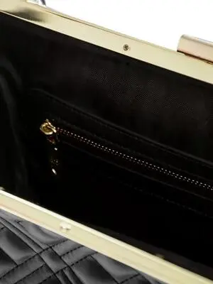 Moschino Quilted Logo-plaque Shoulder Bag