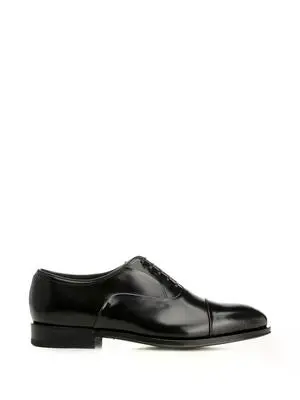 FERRAGAMO Leather Oxford Shoes - Black