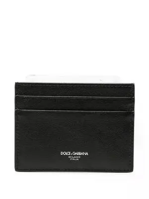 Dolce & Gabbana Logo-print Leather Cardholder - Black
