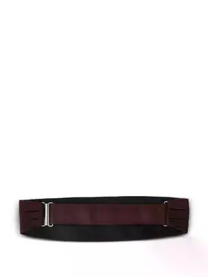 Corneliani Pleated Silk Cummerbund - Red