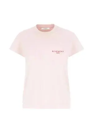 Givenchy Logo-embroidered Cotton T-shirt - Pink