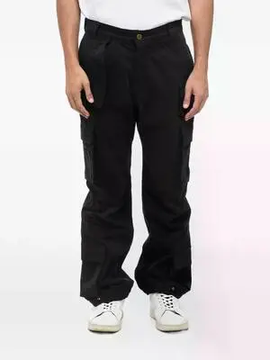 CULTURA Cotton Multi-pocket Cargo Pants - Black
