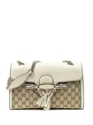 Gucci Medium Emily Gg Supreme Shoulder Bag - Neutrals