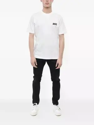DIESEL® T-just-small Embroidered-logo Crewneck T-shirt