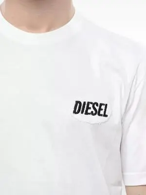 DIESEL® T-just-small Embroidered-logo Crewneck T-shirt