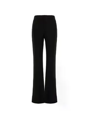 THE ROW Fabien Pressed-crease Trousers - Black