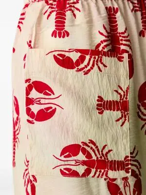 BENETTON Printed Lobster Wide-leg Trousers